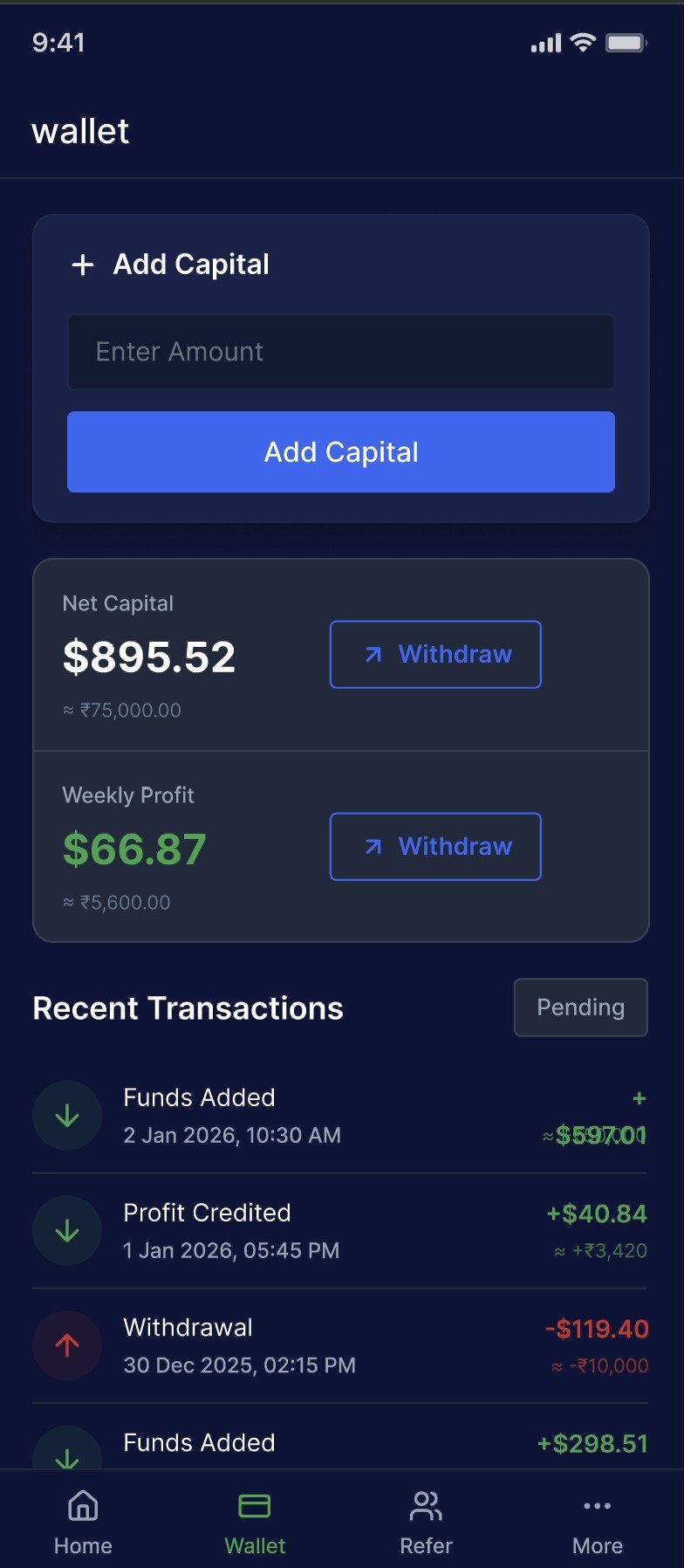 TradeLine - AI-Powered Forex Trading Platform