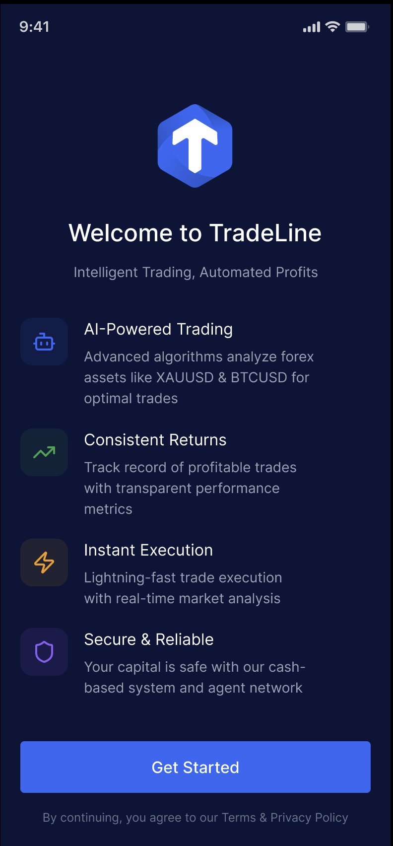 TradeLine - AI-Powered Forex Trading Platform